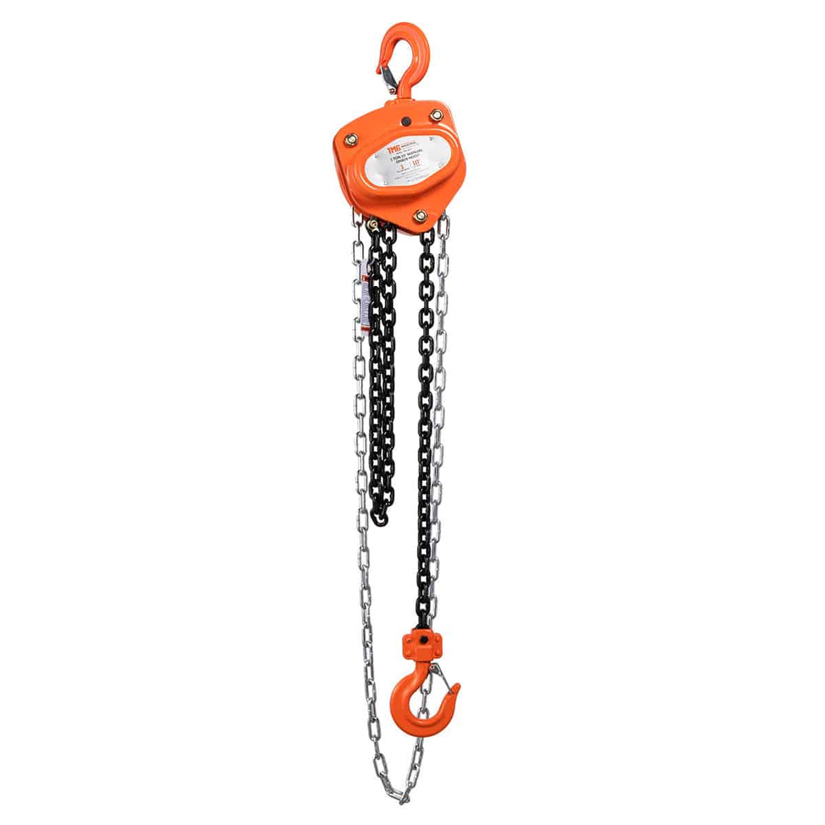 1 Ton 10' Lift Chain Hoist, 360° Swivel Hook, ASME B30.16, -AHC1 ...